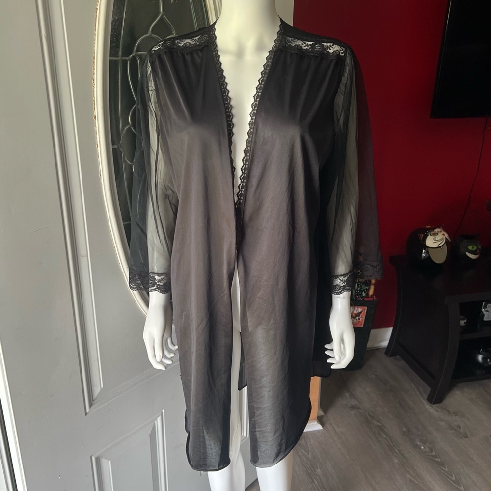 Vintage Boudoir Pinup Style House Robe - Gem